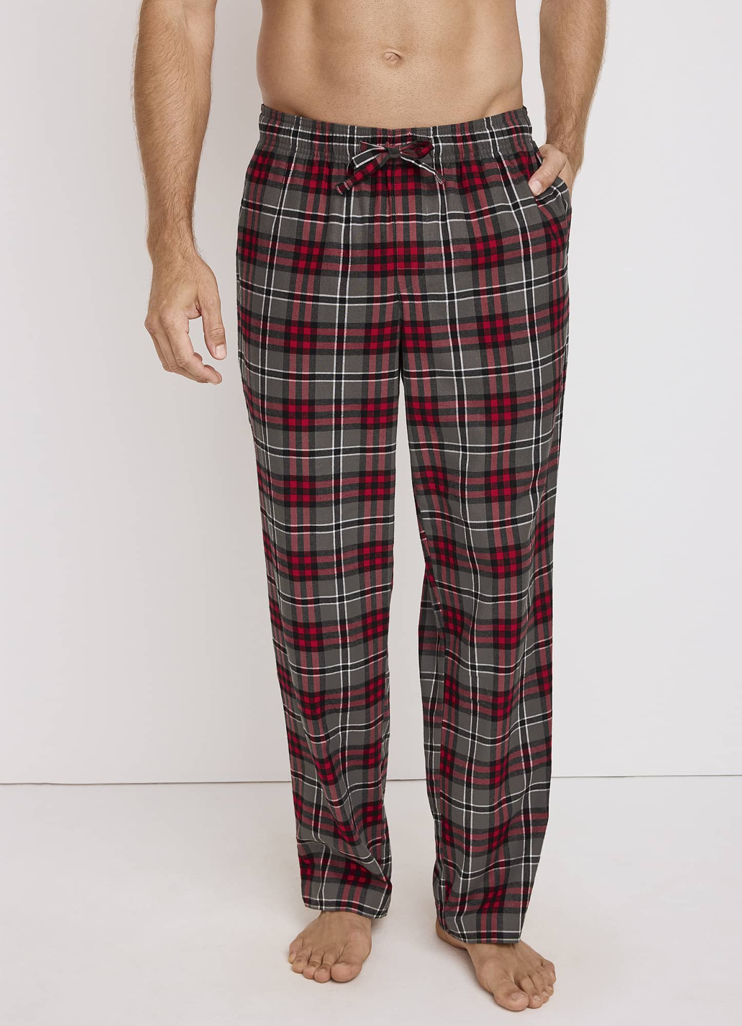 Jockey Men s Flannel Sleep Pant L Grey Rocky Mountain Plaid