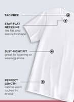 Jockey® Made in America 100% Cotton Crew Neck T-Shirt - 2 Pack