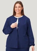 Jockey® Women's Classic Round Neckline Snap Scrub Jacket