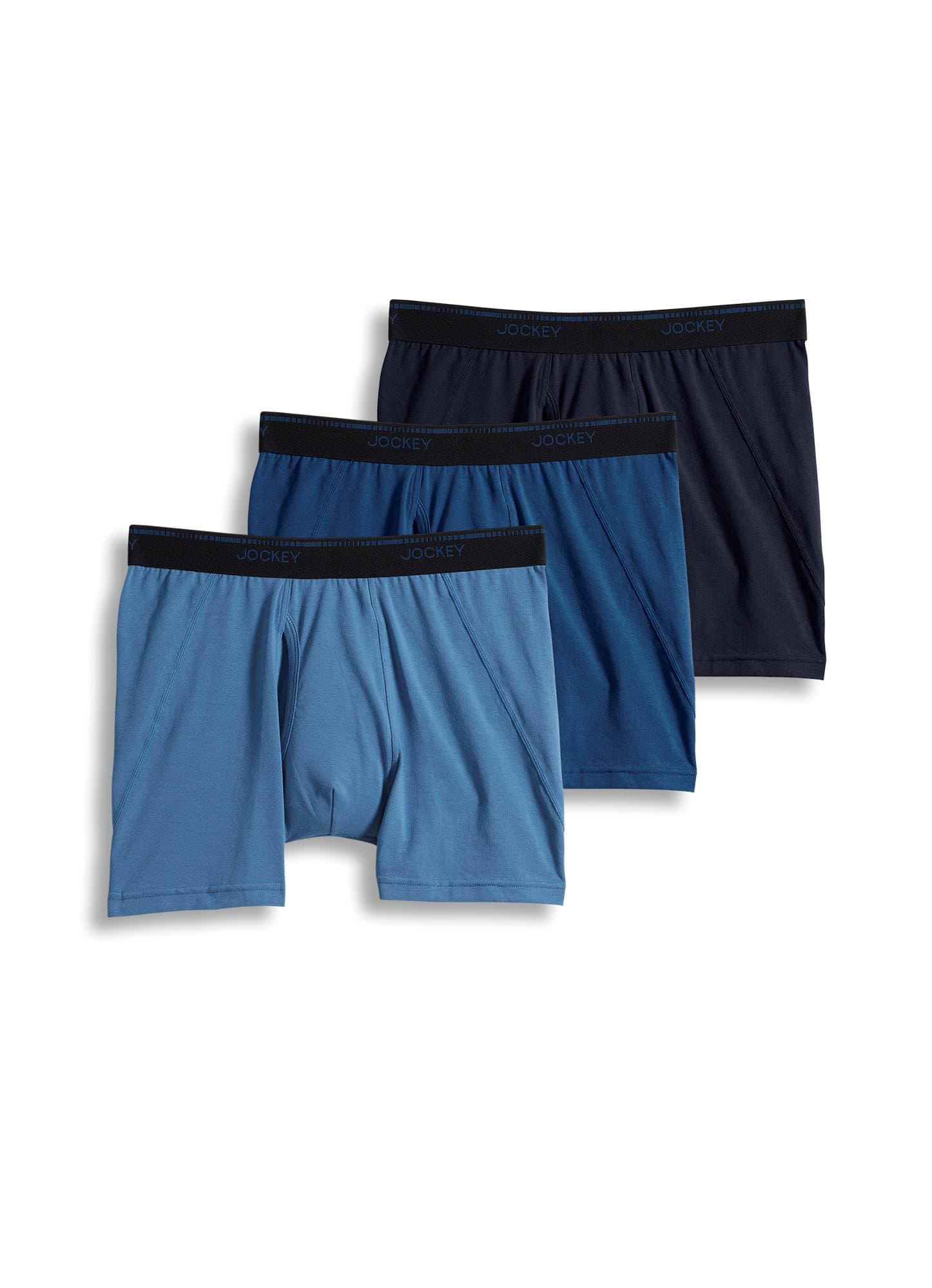 Jockey Men's MaxStretch Mid-Rise Boxer Brief 8225 / 439 - 3 Pack 2XL ...